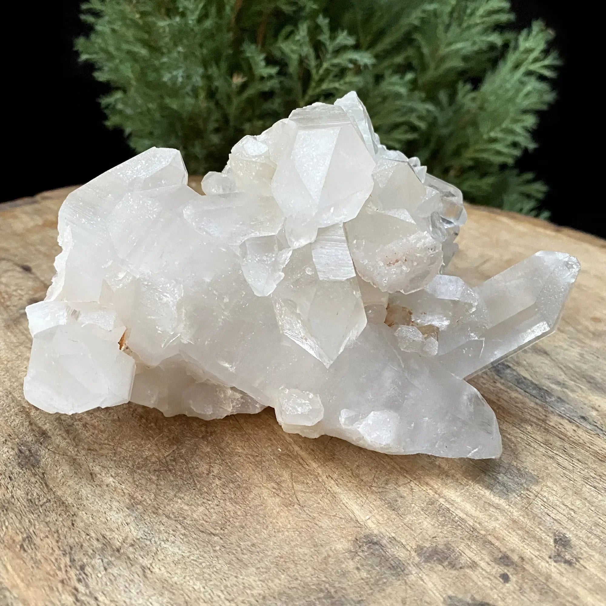Natural White Quartz Cluster 550g